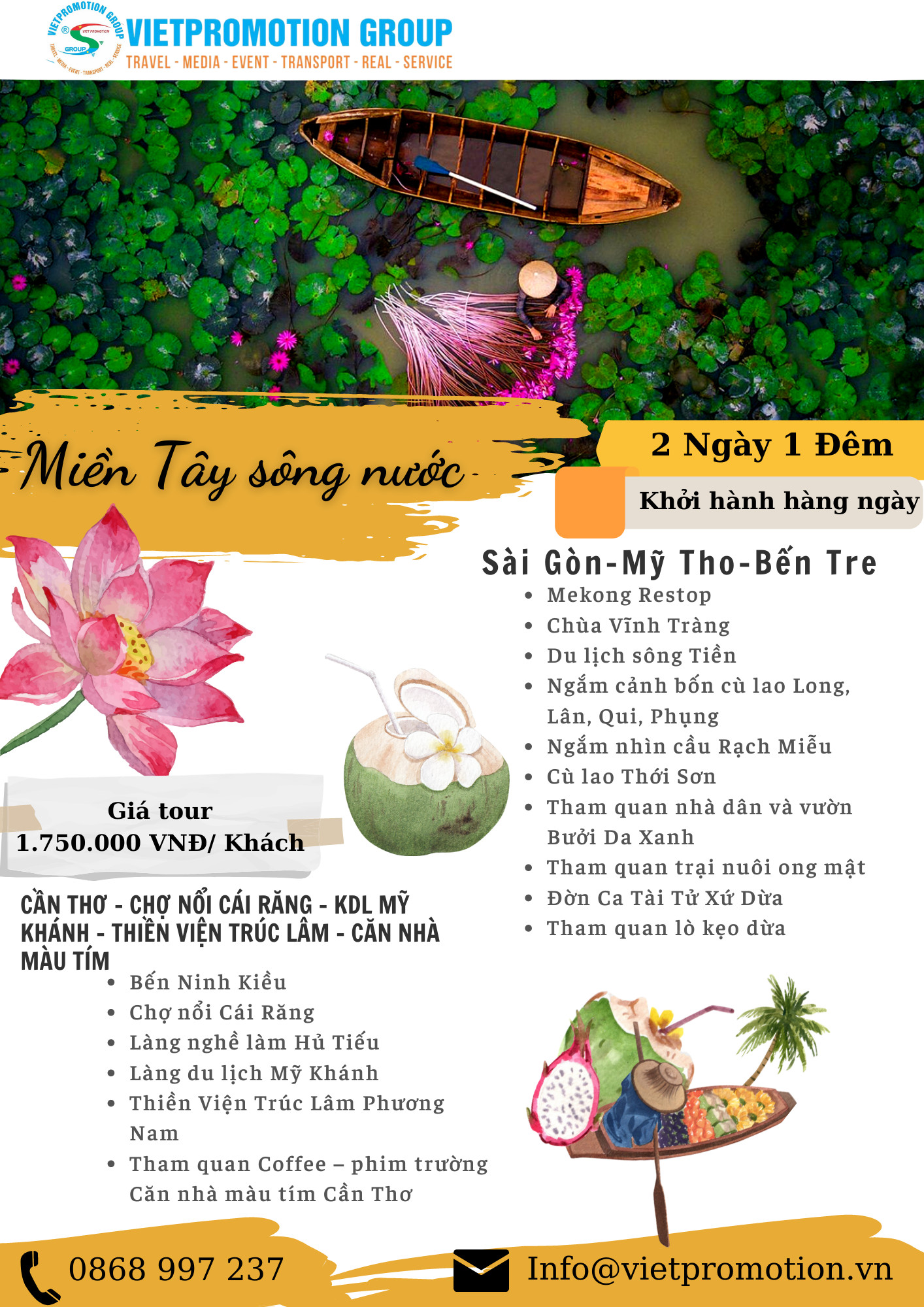 Tour du lịch khám phá miền Tây - DU LỊCH MIỀN TÂY | VIETPROMOTION